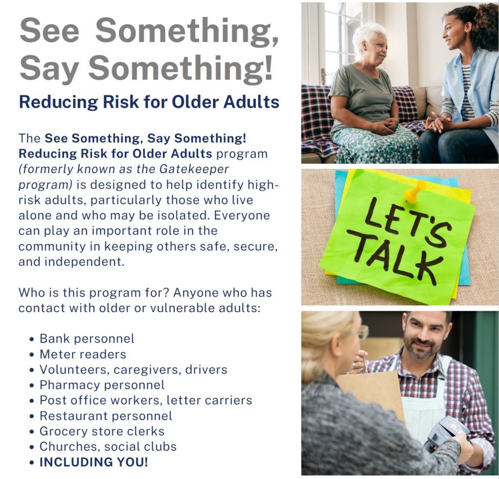 See Something, Say Something! Program – BC Association of Community ...